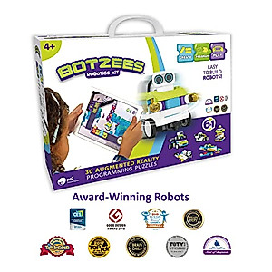 PAI TECHNOLOGY BOTZEES Coding Robots for Kids, Remote Control Robot, STEM Toys, Gift for Boys and Girls Age 4+ (APP Based, iOS, Android and Kindle Fire Compatible)
