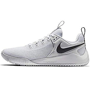 Nike Women's Zoom Hyperface 2 Volleyball Shoes (8.5 B(M) US, White/Black)