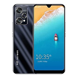 3G Unlocked Smartphone For 6.0 OS, 6.1 Inch HD Full Screen Mobile Phone Dual Card Dual Standby Cell Phone Support Face Recognition, 3GB 32GB, 6779 10 Core Processor, 5MP 8MP HD Camera, 2800mah(Black)