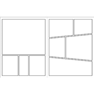 Blank Comic Book (with bonus stencil and blank cover!)