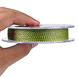 KATUYSHA Braided Fishing Line, Abrasion Resistant Zero Stretch Braided Lines 4 Strands Super Strong Superline 30Lb Test 109 Yards