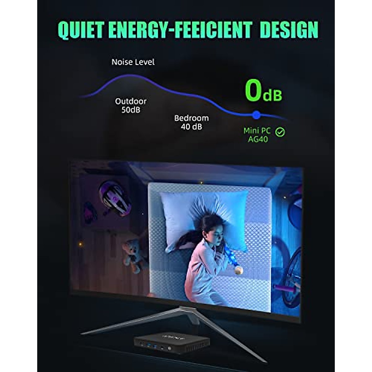 Mini PC Windows 10 Pro, Intel Celeron N4020,Mini Desktop Computer 4GB DDR4 128GB eMMC, Micro Computer 4K Suppport, 2.4/5G WiFi Bluetooth 5.0, Gigabit Ethernet, for Business, Home