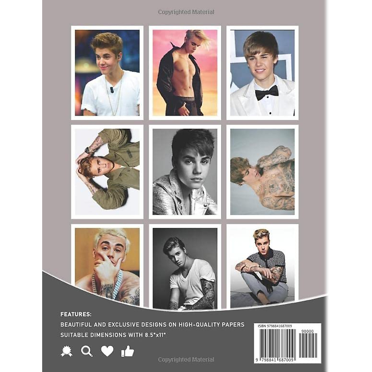 Justín Bíeвєr Photo Book: Picture Book For Fans Of All Ages With 40 High-Quality Of A Pop Prince | Perfect Gifts For Relaxation And Decoration