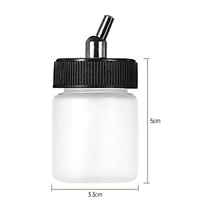 HUBEST 10 x 22CC Dual Action Airbrush Plastic Bottle Standard Suction Lid for Siphon Feed Airbrushes