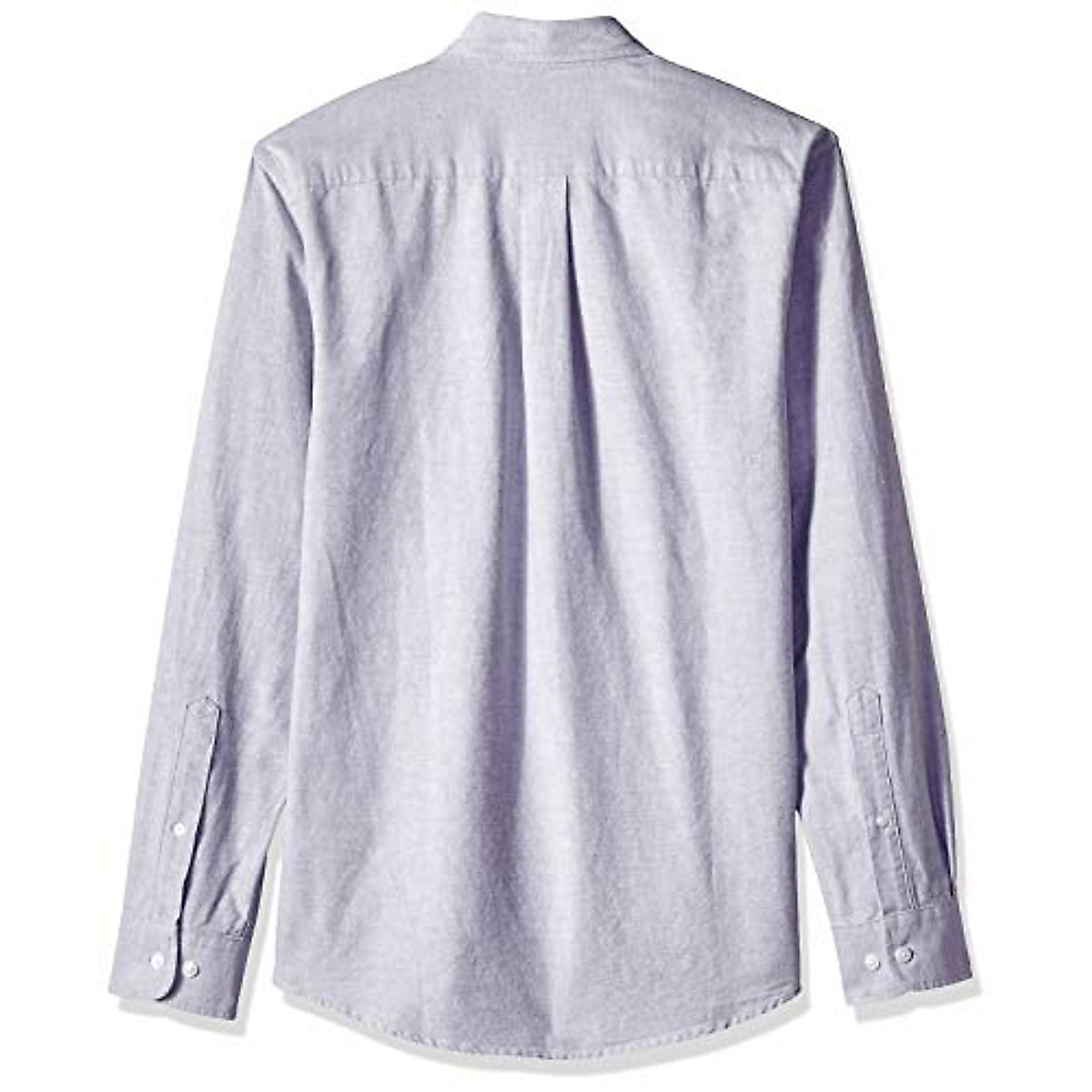 Amazon Essentials Men's Slim-Fit Long-Sleeve Pocket Oxford Shirt, Grey, Medium