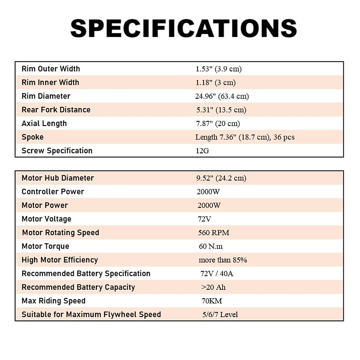 Harbin-Star Electric Bike Conversion Kit, 72V 2000W 27.5" Rear Wheel Powerful Motor E-Bike Conversion Kit, Electric Bicycle Motor Kit Dual Mode Controller W/LCD Display Twist Throttle PAS