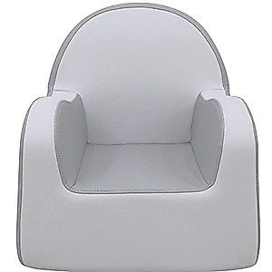 Baby Care Leather Kids Sofa (Gray) | High-end Quality Toddler Chair and Kids Couch for Boys and Girls | Waterproof, Ergonomic, Easy to Clean, No Glue Used …