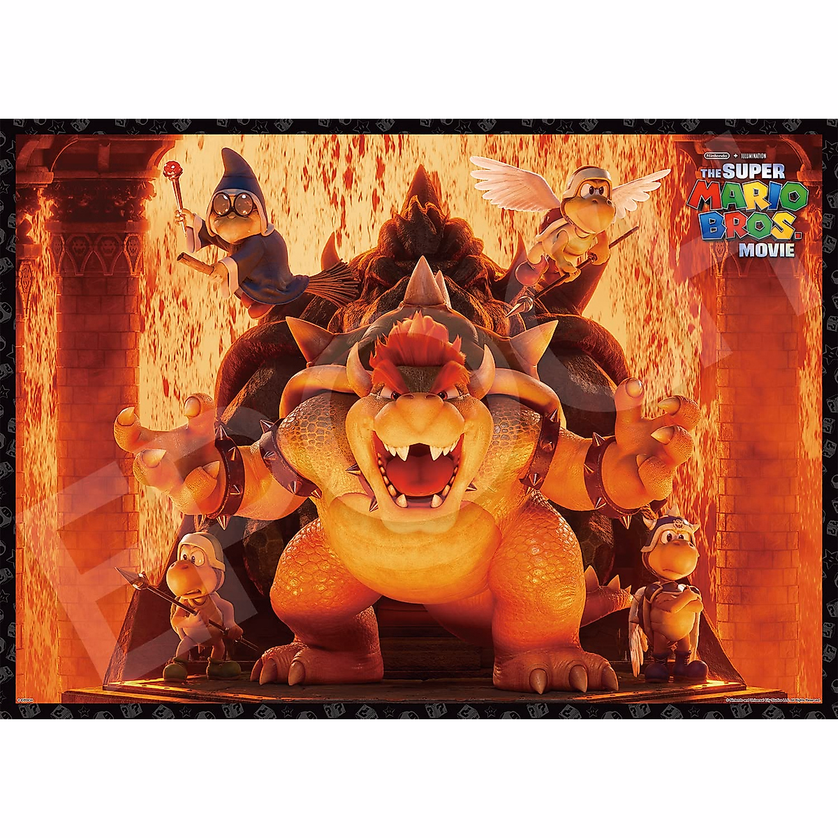 500 Piece Jigsaw Puzzle Super Mario Brothers Bowser World (15.0 x 20.9 inches (38 x 53 cm)