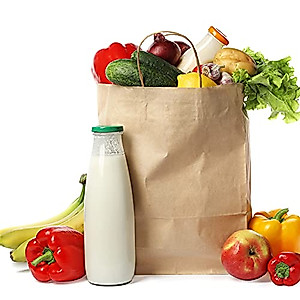 TOMNK 45pc Kraft Paper Gift Bags with Handles - 8/10/12.6 Inch (3 Sizes, 15pc Each) for Business & Party Use