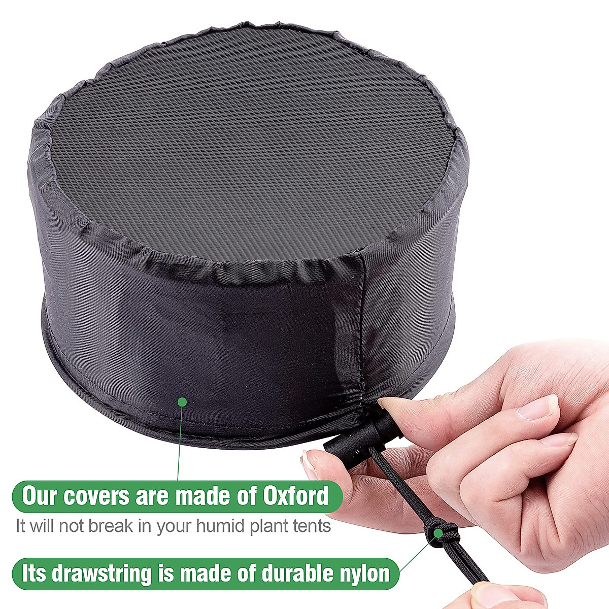 2Pcs Grow Tents Vent Cover- 6" Duct Filter Vent Cover- Grow Tents Vent Filter Cover with Elastic Band and Fixed Buckle to Dust-Proof for Plant Grow Tent Vent