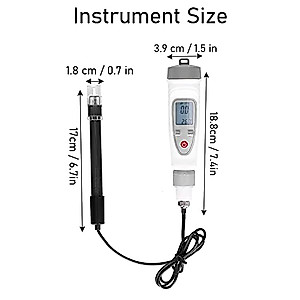 LIANGLIDE Water Tester Pen PH‑20W Water Quality Tester Digital PH Meter Portable PH Test Pen for Tap Water Aquaculture