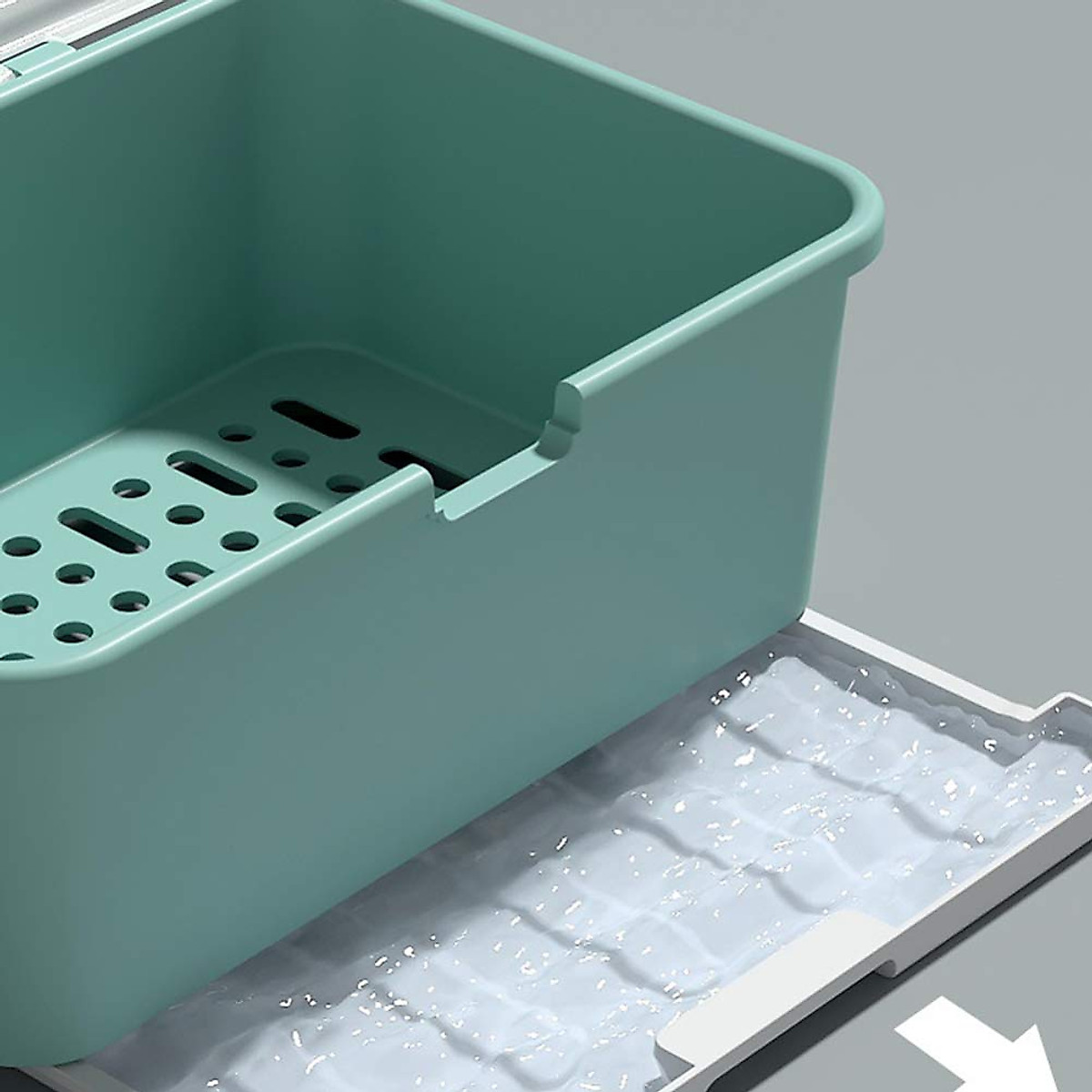 Baby Bottle Drying Rack, 1Pc Baby Bottle Drying Box Cutlery Box Container with Cover Easy- Carry Handle Holder for Bottles Cups Home Kitchen