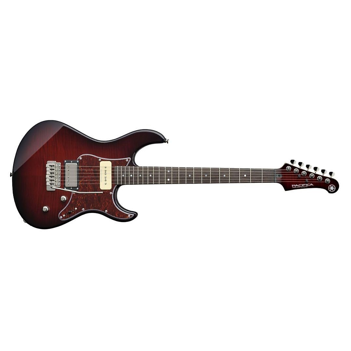 Yamaha Pacifica PAC611VFM DRB Solid-Body Electric Guitar, Dark Red Burst