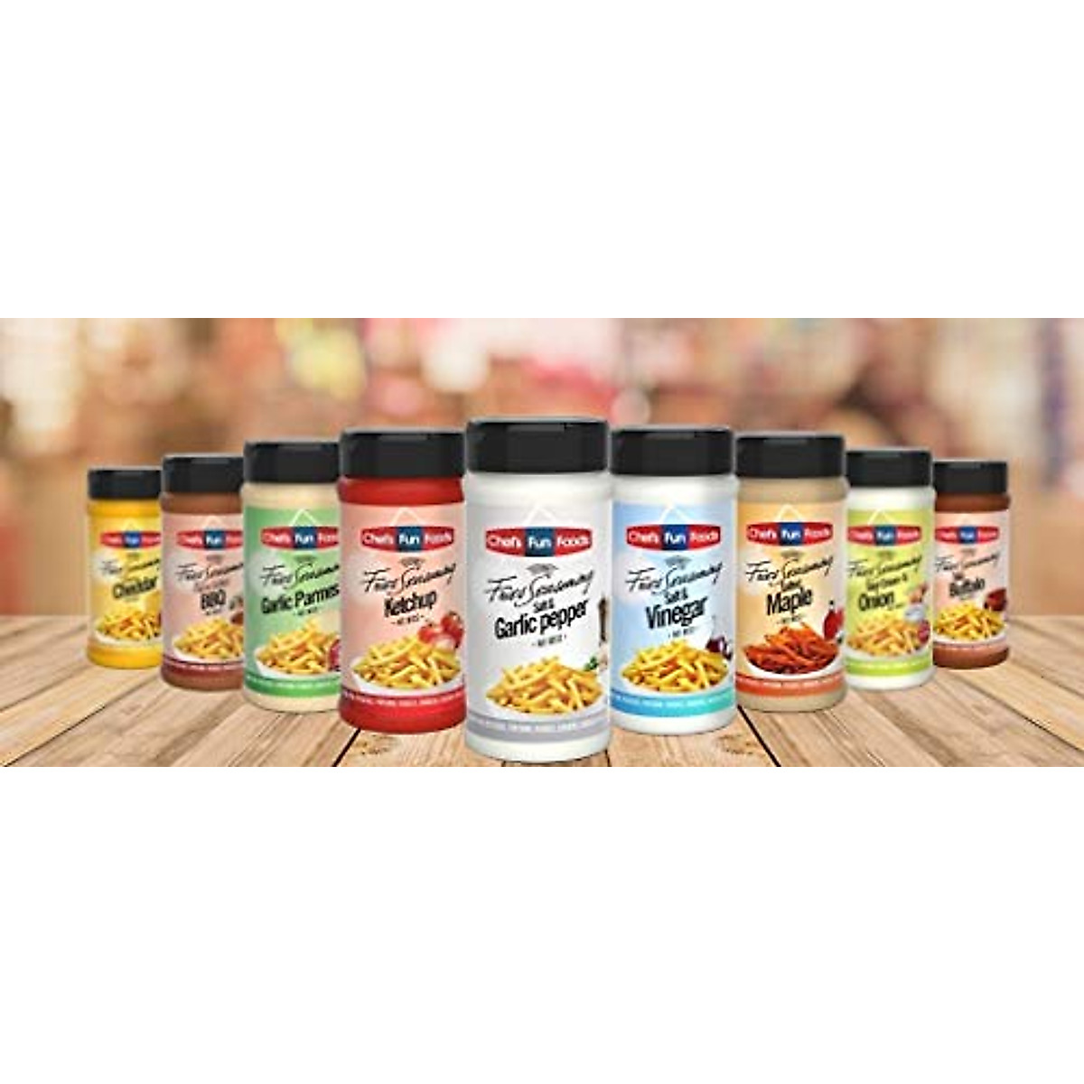 Gourmet Fries Seasonings Bottle, Salt and Vinegar, 12 Ounce