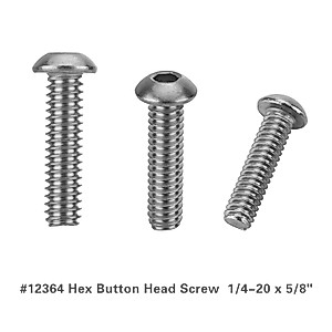 Upgrade Cut-Off Flange Track Bearing Kit Replacement for Tapco Pro & Max 12334 Rollers, 12364 Screws, 10094 Lock Nuts Alloy Steel