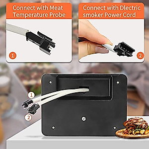 Digital Thermostat Panel Kit Replacement with Electric Smoker Temperature Probe Compatible with Masterbuilt 20070211, 20070311, 20070411 and More Digital Electric Smoker,Part Number-9907100001