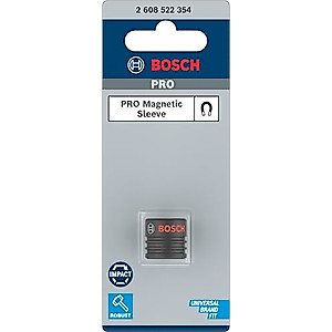 Bosch Professional 2608522354 Magnethülse (Zubehör für mit Doppelklinge, Magnetic Sleeve Accessory for Impact Control Bits with Double Blade, Pick and Click, Size