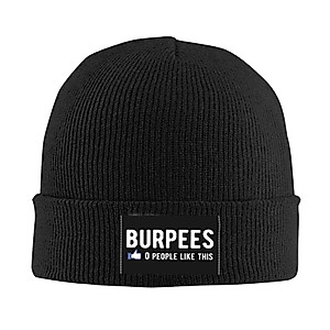 Burpees People Like This,Cuffed Beanie for Men Women Knit Skull Cap Warm Stocking Hats Black