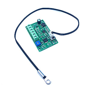 DC 12V 24V 4A 2-Way Adjustable PWM Fan Speed Controller, Automatic PC CPU Case Fan Temperature Control Governor with Sensor Universal for 2 3 4-Wire DC Fan