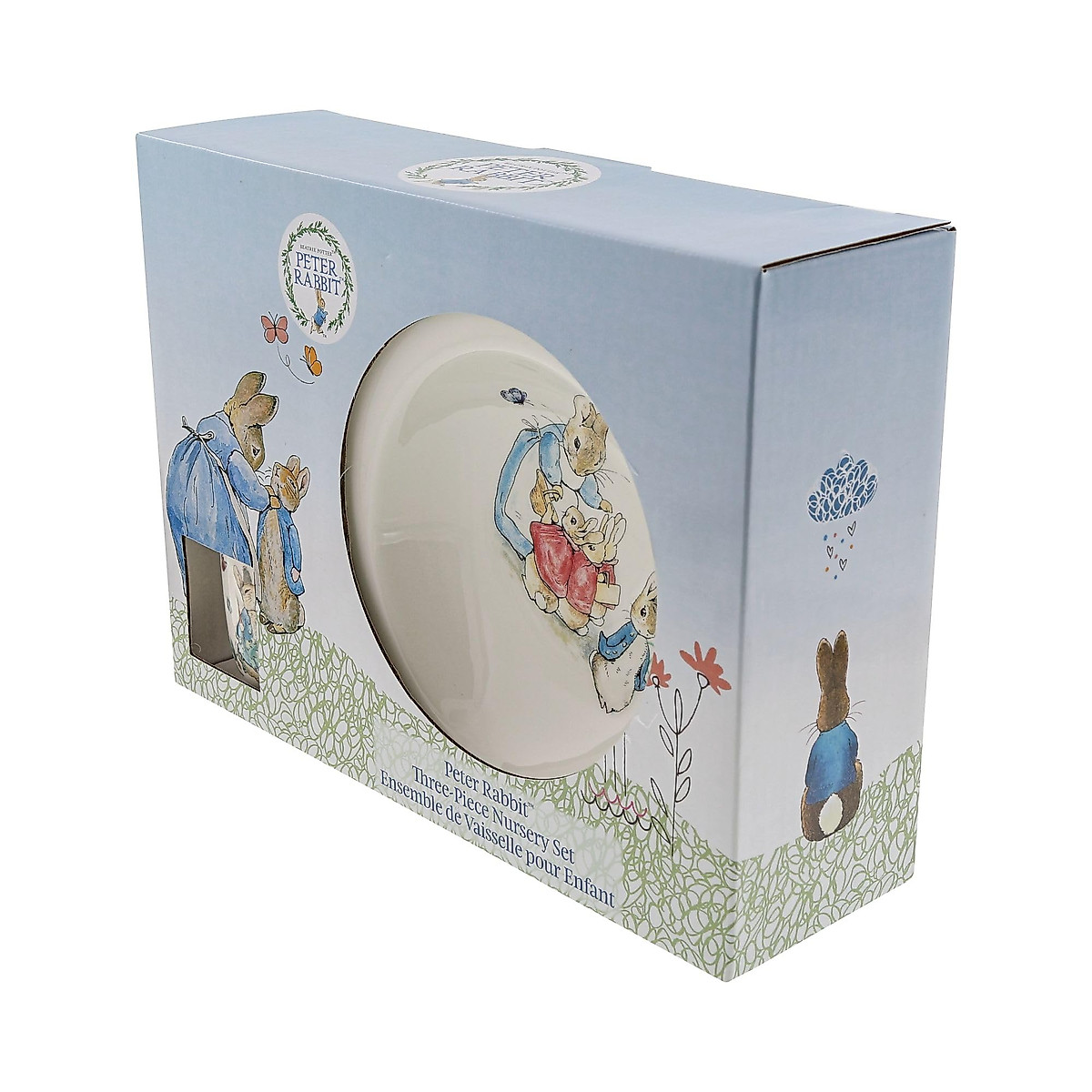 Beatrix Potter Peter Rabbit 3 Piece Nurse Set, White