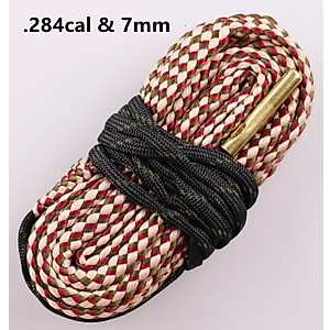 Aimee_JL New Bore Cleaner .270 Cal .280 .284 & 7mm Cal Gun Barrel Cleaning Rope Rifle/Pistol/Shotgun Brass Brush Cleaning Cord