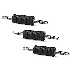 Ksmile 3.5mm Male to Male Stereo Audio Connector (3 Pack)