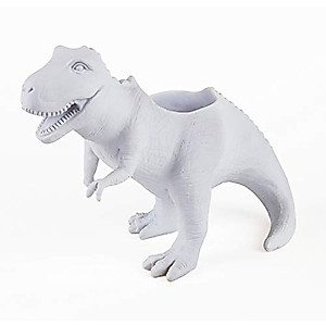 Gift Republic T-Rex Dinosaur White Planter
