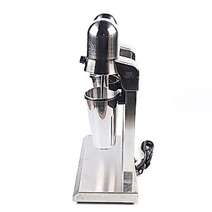 Electric Milkshake Maker Stainless Steel Milk Shake Machine Speed Adjustable Double Head Drink Mixer Beverage Equipment Smoothie Milk Foam Mixer Blender