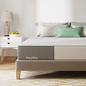 Novilla Full Mattress, 10 Inch Gel Memory Foam Mattress Full Size for Cool Night Sleep & Pressure Relief, Medium Firm with Breathable Bamboo Cover, Mattress in a Box, Lullaby
