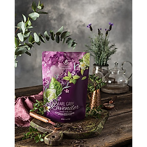 Gardenika Organic Earl Grey Loose Leaf Tea with Lavender and Bergamot Oil, Caffeinated Black Leaves, Kosher, No Natural or Artificial Flavors - 4 oz