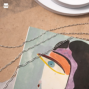 Amberta Women's 925 Sterling Silver Paperclip Chain: 3.6 mm 45 cm/18 inch