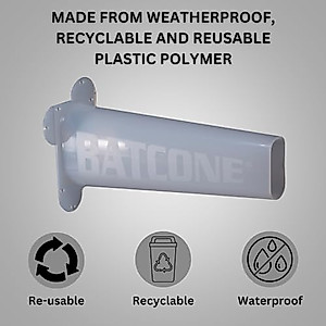 Bat Cone II Reusable Bat Excluder – Humane One-Way Entry Capture Device by Wildlife Control Supplies – Safe & Effective Bat Catcher for Commercial & Residential Use – Great for Roofs, Garages & Sheds