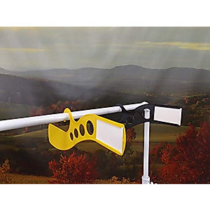 NAHANCO BRDCY Large Stockroom Rail Dividers with Curvy Body, Yellow (Pack of 25), 19"