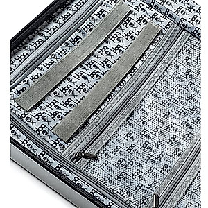 Sullen Blaq Paq Rhino Tattoo Lifestyle Art Travel Hard Shell Roller Luggage Bag - Black