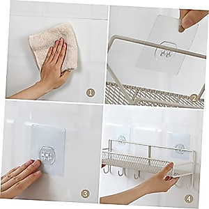 Cabilock 1pc Wrought Iron Storage Mounted Shelves Floating Shelf Wall Mounted Kitchen Wall Rack Shelf Holders Pegs Wall Mount Shelves Wall Mounted Storage Rack Black