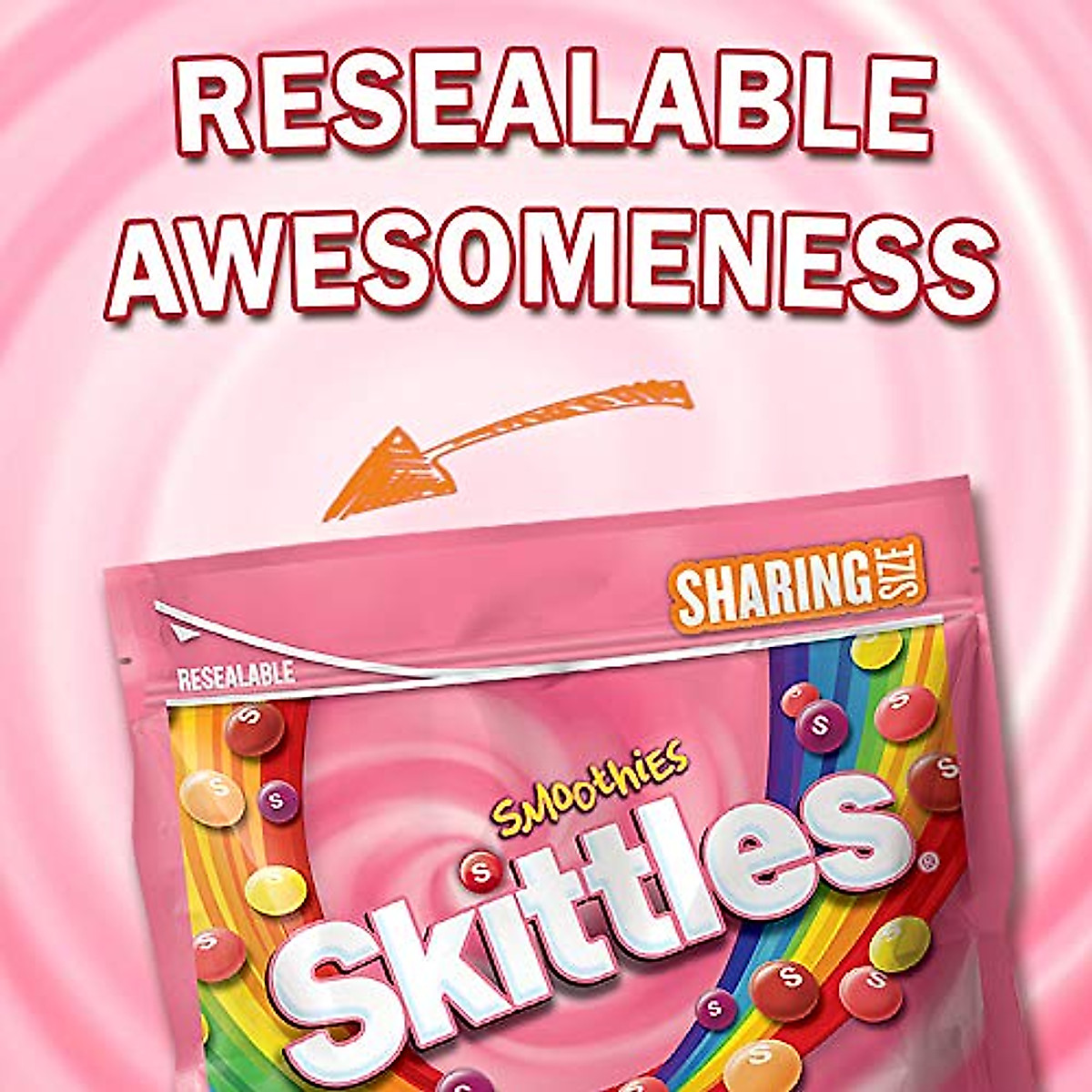 Skittles Smoothies Shareing Size 15.6 Oz