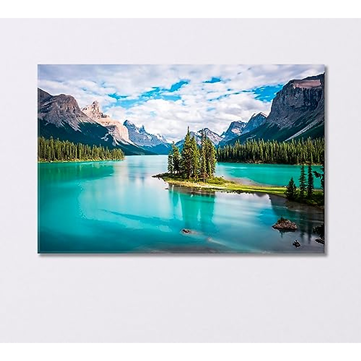Jasper National Park with Maligne Lake Canada Canvas Print 1 Panel / 36x24 inches