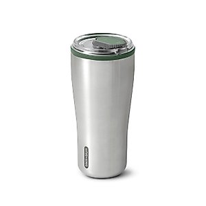 BLACK + BLUM - Insulated Tumbler - 18/8 Stainless Steel Vacuum Insulated Travel Tumbler with Leak Proof, Lockable Lid - Keeps Hot for 6hrs, Cold for 8hrs, Olive - 600ml