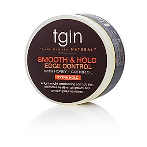 tgin Smooth & Hold Edge Control infused with Honey & Castor Oil for natural hair - Dry Hair - Curly Hair - 4 Oz