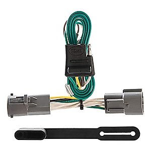 CURT 55316 Vehicle-Side Custom 4-Pin Trailer Wiring Harness, Fits Select Ford F-150, F-250, HD, F-350 , Black