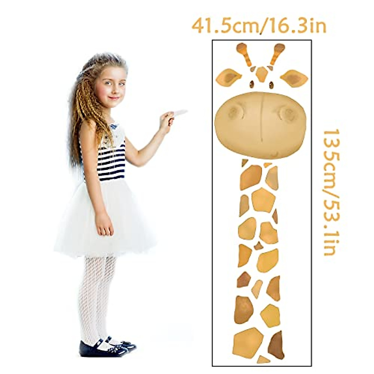 Wall Decals Cute Giraffe Room Decor TV Wall Decor Animals Lover Gift Idea Cute Animal Wall Decals for Classroom Farmhouse Store Showcase Wall Decorations