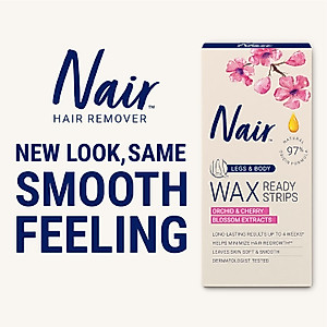 Nair Hair Remover Wax Ready- Strips 40 Count Legs/Body by Nair