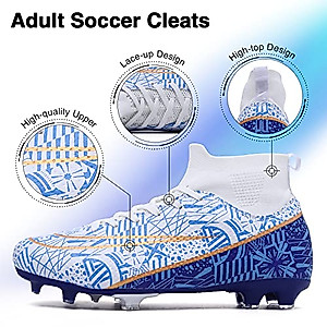 Mens Soccer Shoes Soccer Cleats Women Football Cleats Tacos De Futbol para Hombre Football Shoes for Turf Futsal Shoes Cleats Football Turf Cleats Professional Football Training Boots AG FG