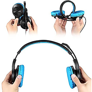 Headset for PS5 Games,PS4,Xbox,PC, Kids Headphones with Mic for School Supplies,Gaming Headphones Wired,Headphones with Microphones,Gaming Headphones for PS4 Headset with Mic