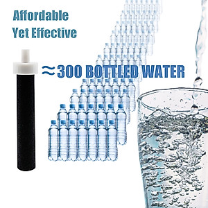 Shurex Water Filters For Brita Plastic, Sport, Stainless Steel, And Hard Sided WaterFilter Bottle, Compatible Brita Replacement Water Bottle Filters (Pack of 3)