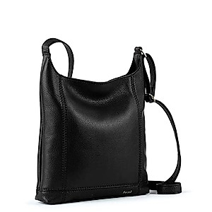 The Sak womens De Young Leather Crossbody Bag, Black Ii, One Size US