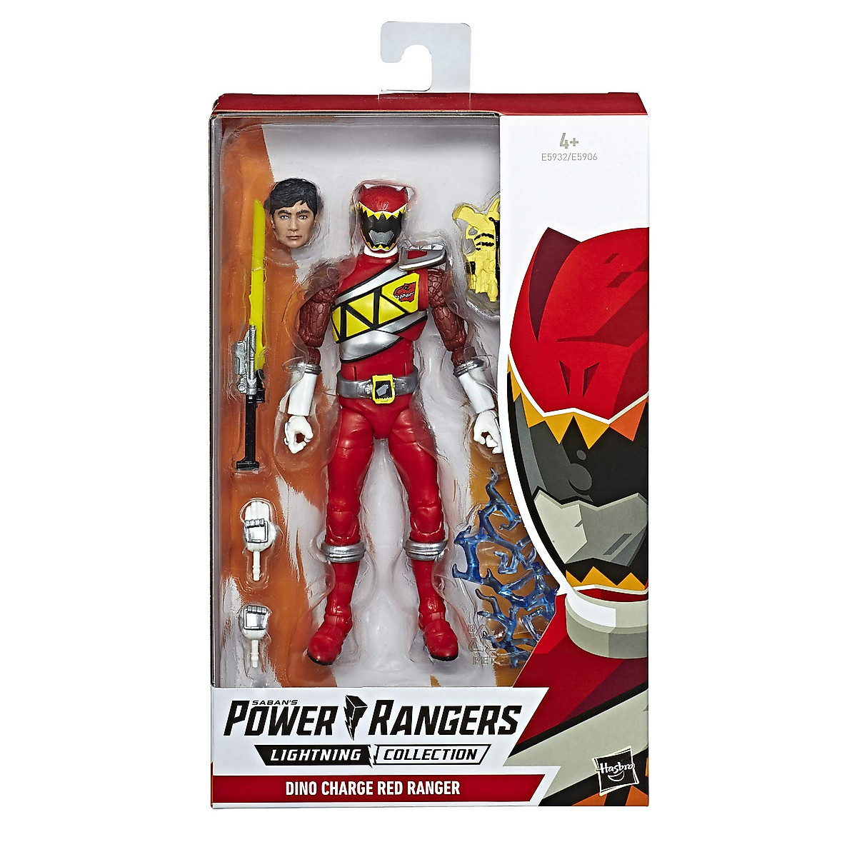 Power Rangers Hasbro Toys Lightning Collection 6-Inch Dino Charge Red Ranger Collectible Action Figure