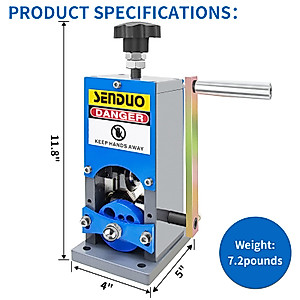 SENDUO Upgraded Manual Wire Stripper Machine 0.06-1.57in,Cable Stripper Machine for Drill, Wire Stripper Tool With Hand Crank Portable,Wire Stripping Machine For Scrap Copper Recycling