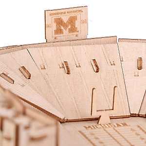 FOCO Michigan Wolverines NCAA Michigan Stadium Wood PZLZ Stadium