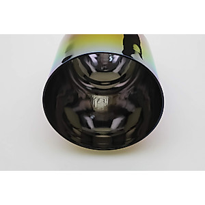 Colorful Crystal Singing Bowl With Handle Note B 4th Octave 5"